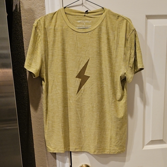 bruce bolt | Tops | New W Tag Bruce Bolt Leek Green Bb Logo Lightning ...